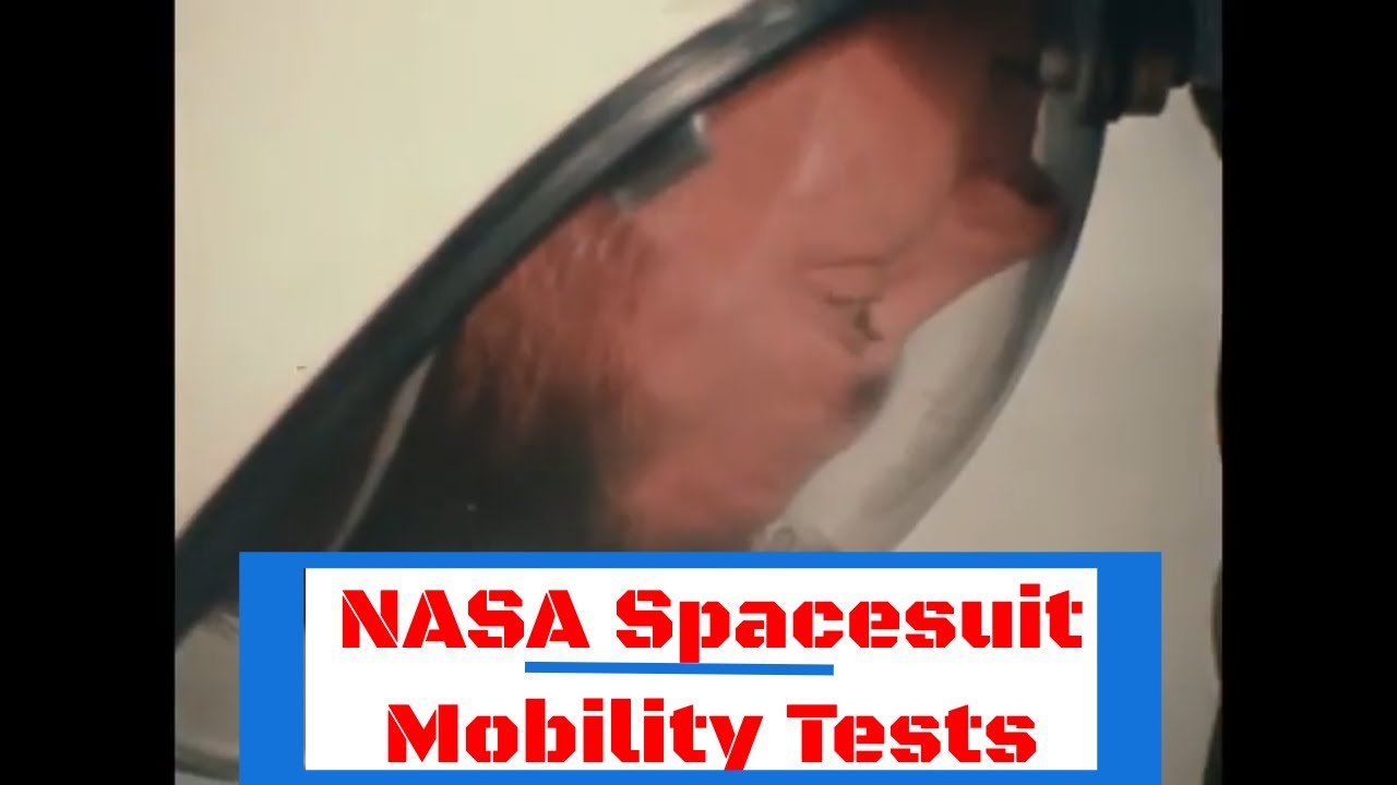NASA APOLLO PROGRAM SPACE SUIT MOBILITY TESTS W/ WEIGHT OFFSETTING ...