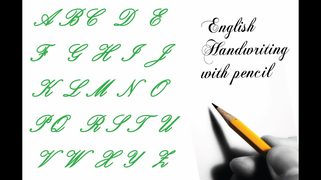 Free English handwriting Lesson 1| How to improve your English ...
