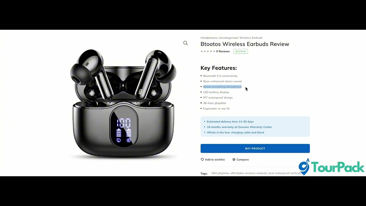 Btootos Wireless Earbuds Review: Bluetooth 5.3, 36-Hour Playtime ...