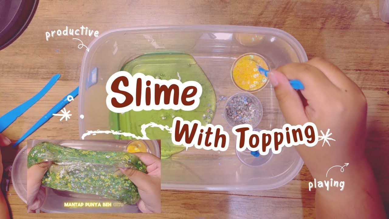 UNBOXING AND PLAYING SLIME WITH TOPPING - YouTube