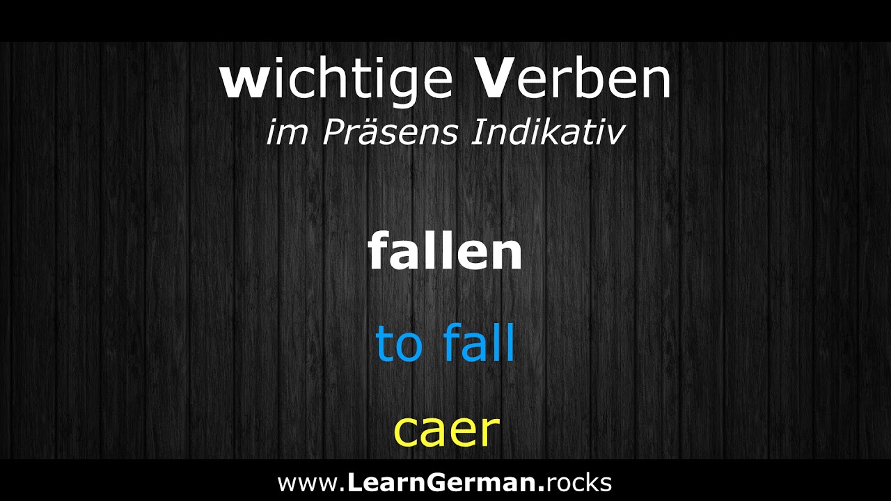 German Conjugation To Fall Fallen ich Falle Du F llst Verben german-conjugation-to-fall-fallen-ich-falle-du-f-llst-verben