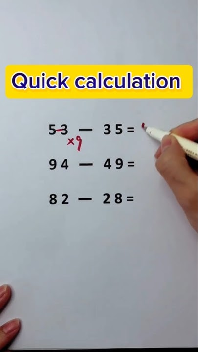 "Speed up your math with this quick subtraction trick!"🤩💥#mathstricks #multiplication #foryou ...