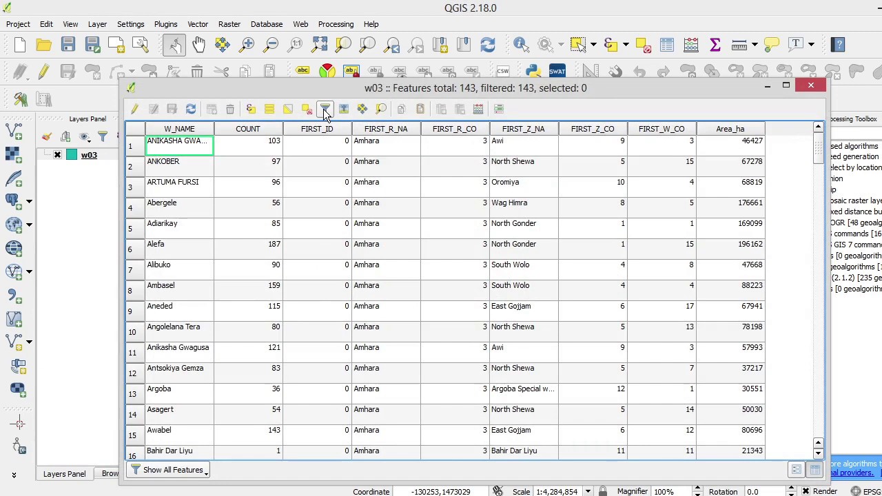 Step 1. Land Cover Classification, data preparation in QGIS clipping ...