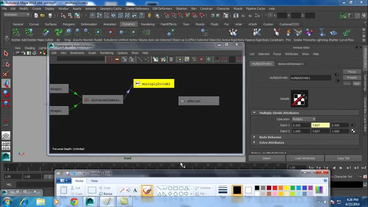 Maya Multiply Divide Utility Node - YouTube
