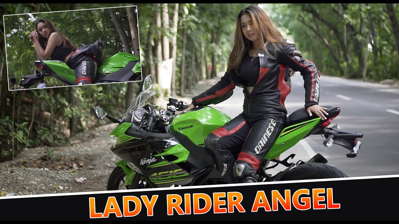 ANGEL Lady Rider of Asturias Cebu | KAWASAKI NINJA 400 - YouTube