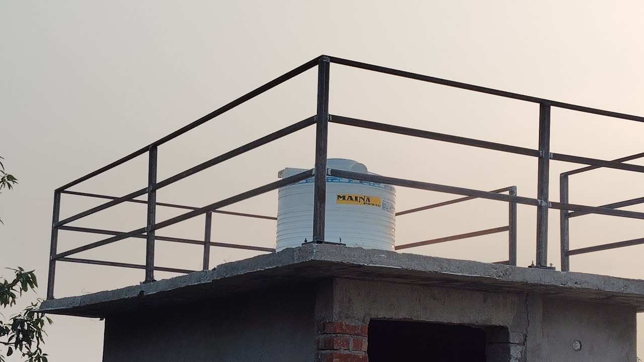 chhat ke sabse upar tanki reling #wedding #weldding #weldeing 👨‍🔧👨‍🔧# ...