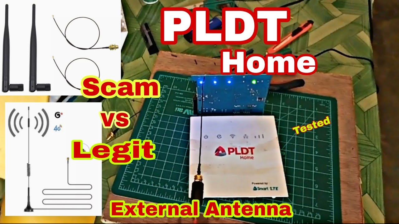 PLDT HOME Prepaid wifi external antenna | DIY | Outdoor antenna - YouTube