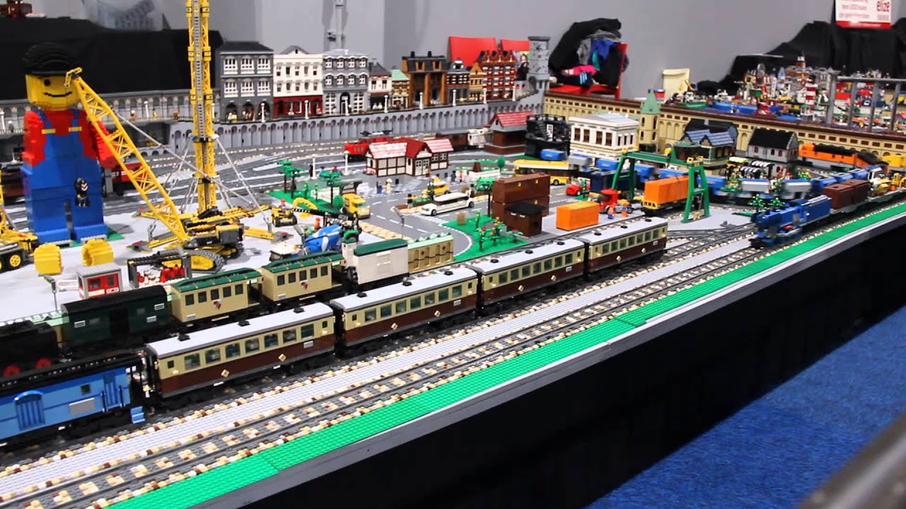 Lego World Utrecht 2013: Custom Lego Trains and Lego City - YouTube