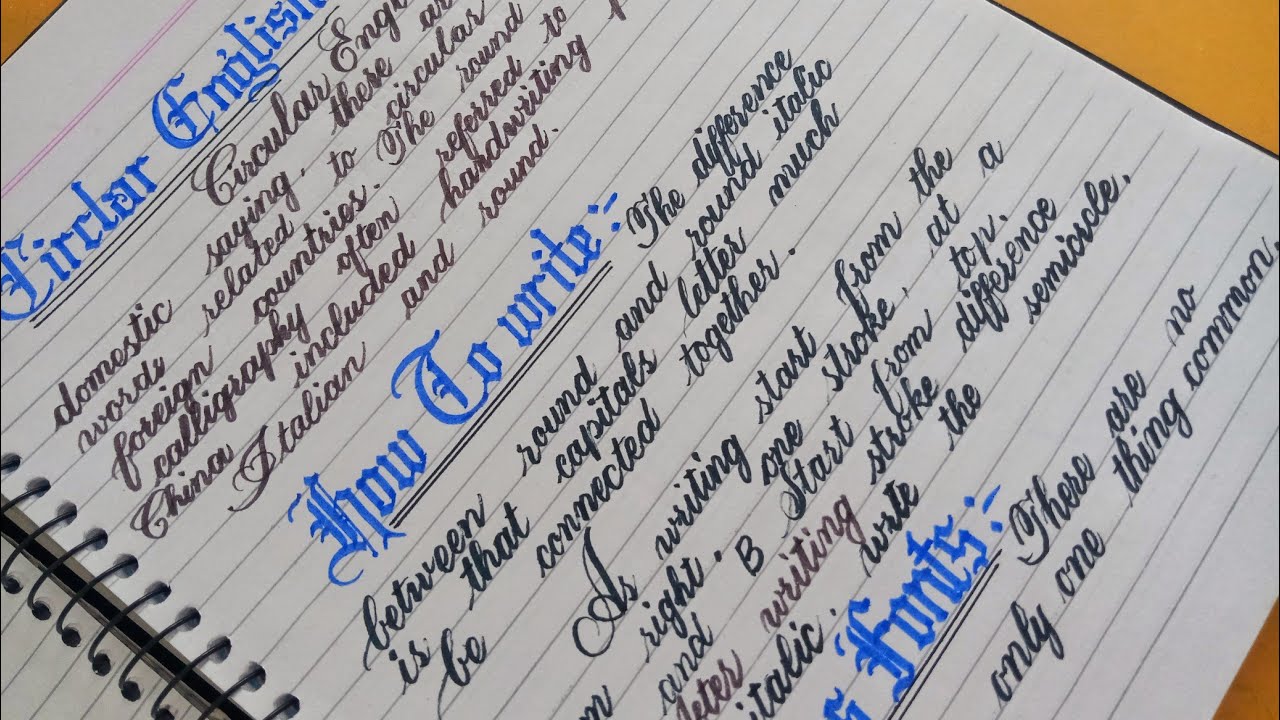 How to Write Neat Cursive Handwriting Calligraphy Writing - YouTube