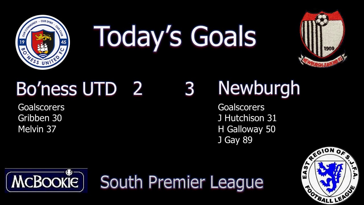 Newburgh FC match video - Just the goals - Bo'ness Utd JFC v Newburgh ...