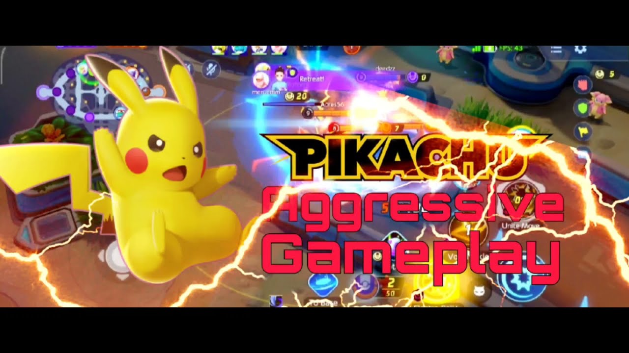 Pokémon Unite I Pikachu Aggressive Gameplay - YouTube
