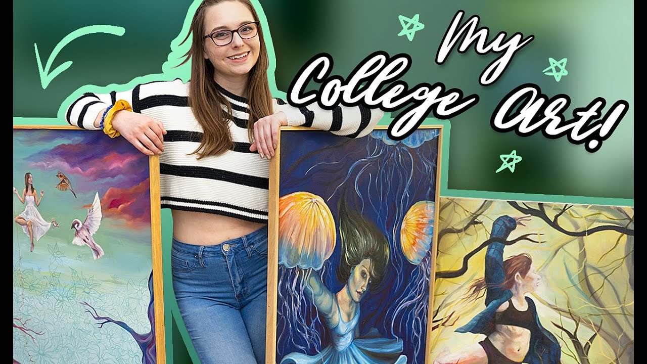 ART TOUR: MY COLLEGE ART PORTFOLIO - YouTube