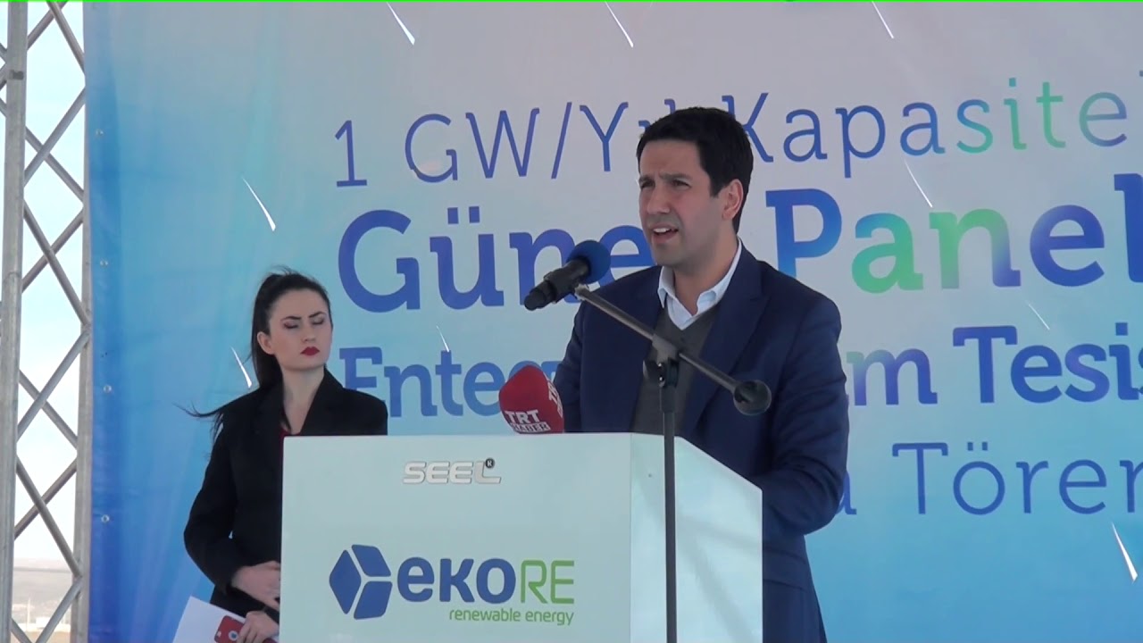 Serhan Süzer- EkoRE PV Panel Factory Groundbreaking Ceremony - YouTube