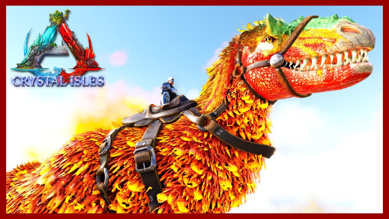 Ark Ember Yutyrannus Taming! Crystal Isles Map!Ep 45! - YouTube