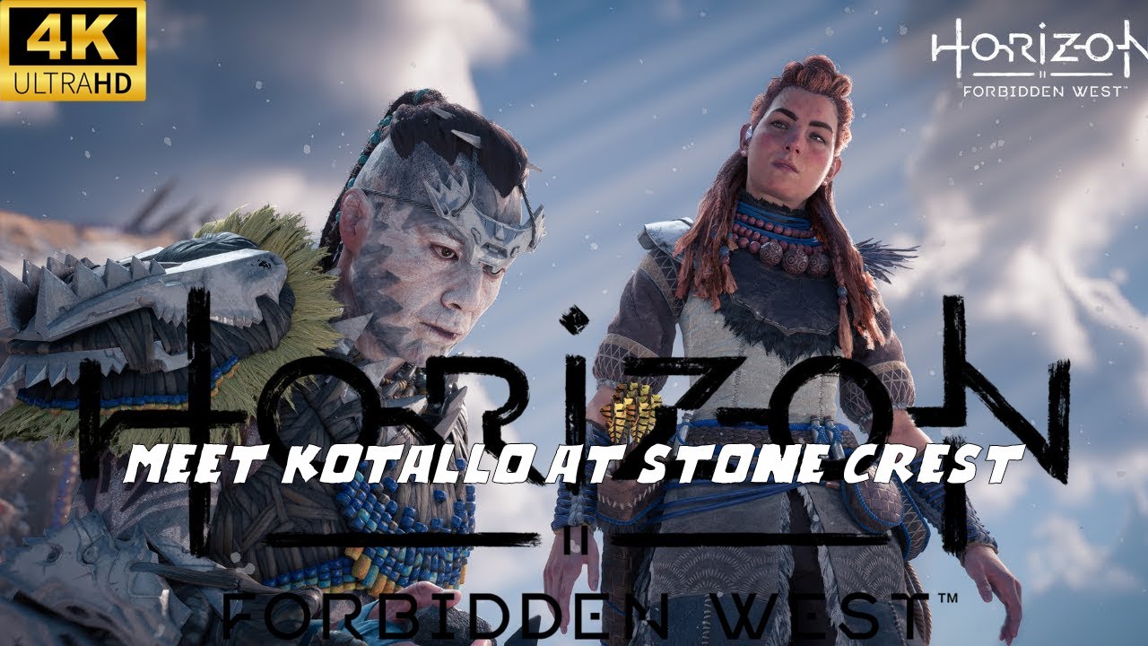Horizon Forbidden West/Meet Kotallo at Stone Crest/Go to AETHER's ...