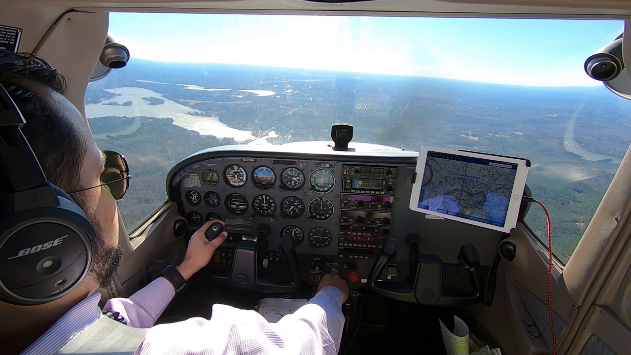 Private Pilot Training Cessna 172 PPL Alabama Solo Xctry Shoal Part17 ...