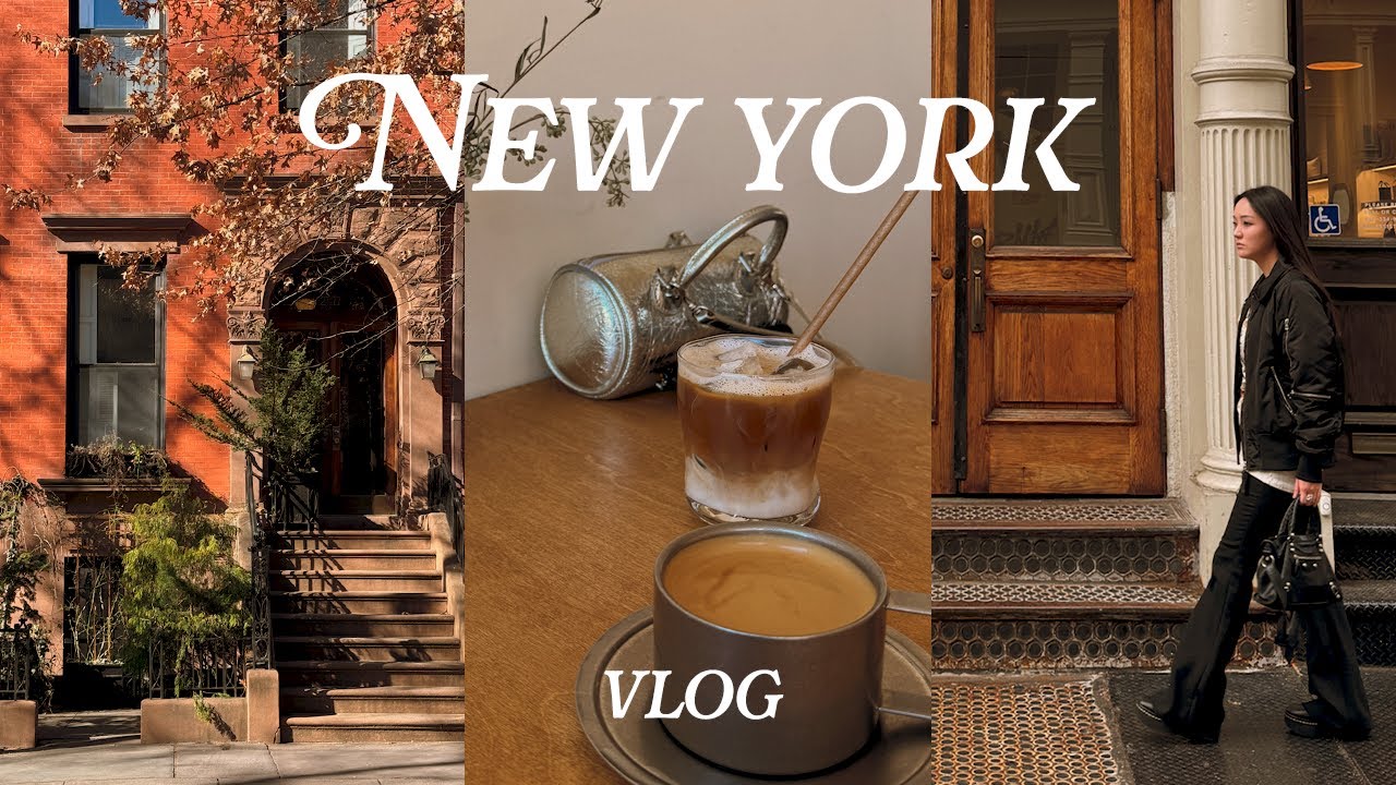 뉴욕 브이로그🍒 패션 디자이너의 일상 브루클린 탐험과 소소한 일상 파스타 맛집 커피소품샵 빈티지샵 트레이더 조 네타포르테 언박싱 Crate And Barrel