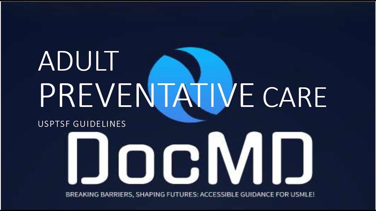 Adult preventative care: Screening guidelines - YouTube