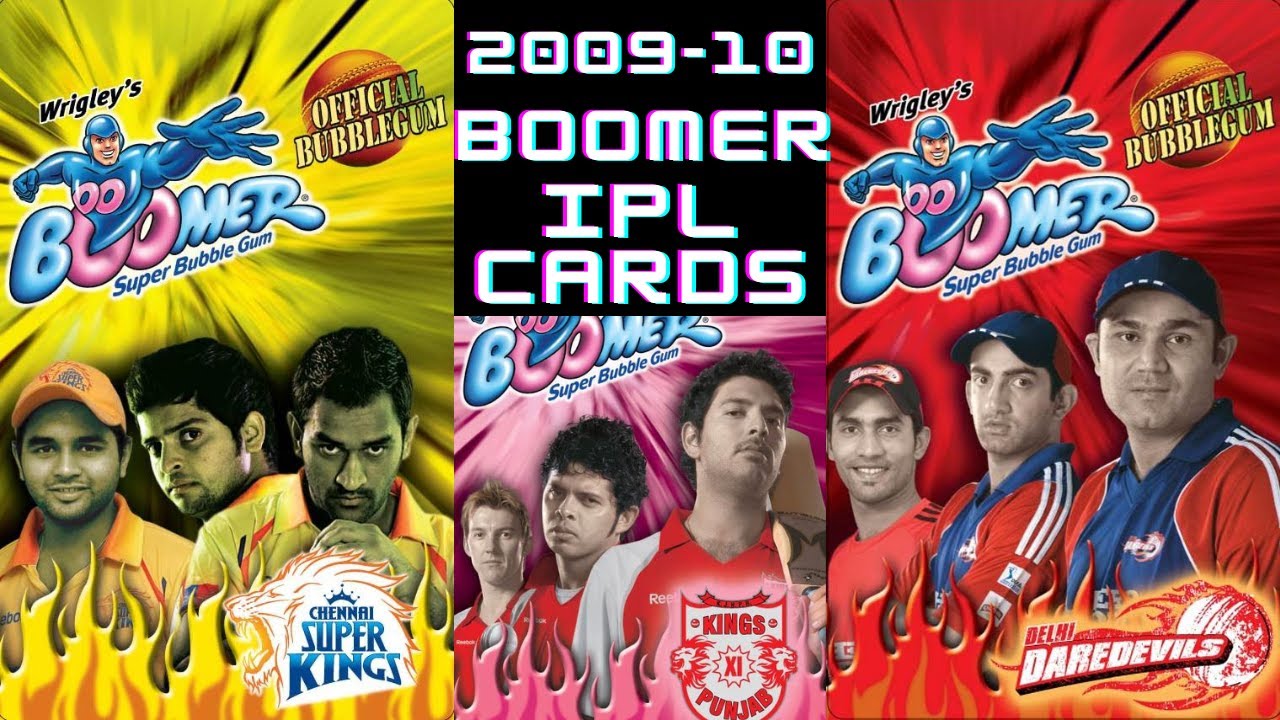 Rare Boomer IPL Cards 2009-10 - YouTube