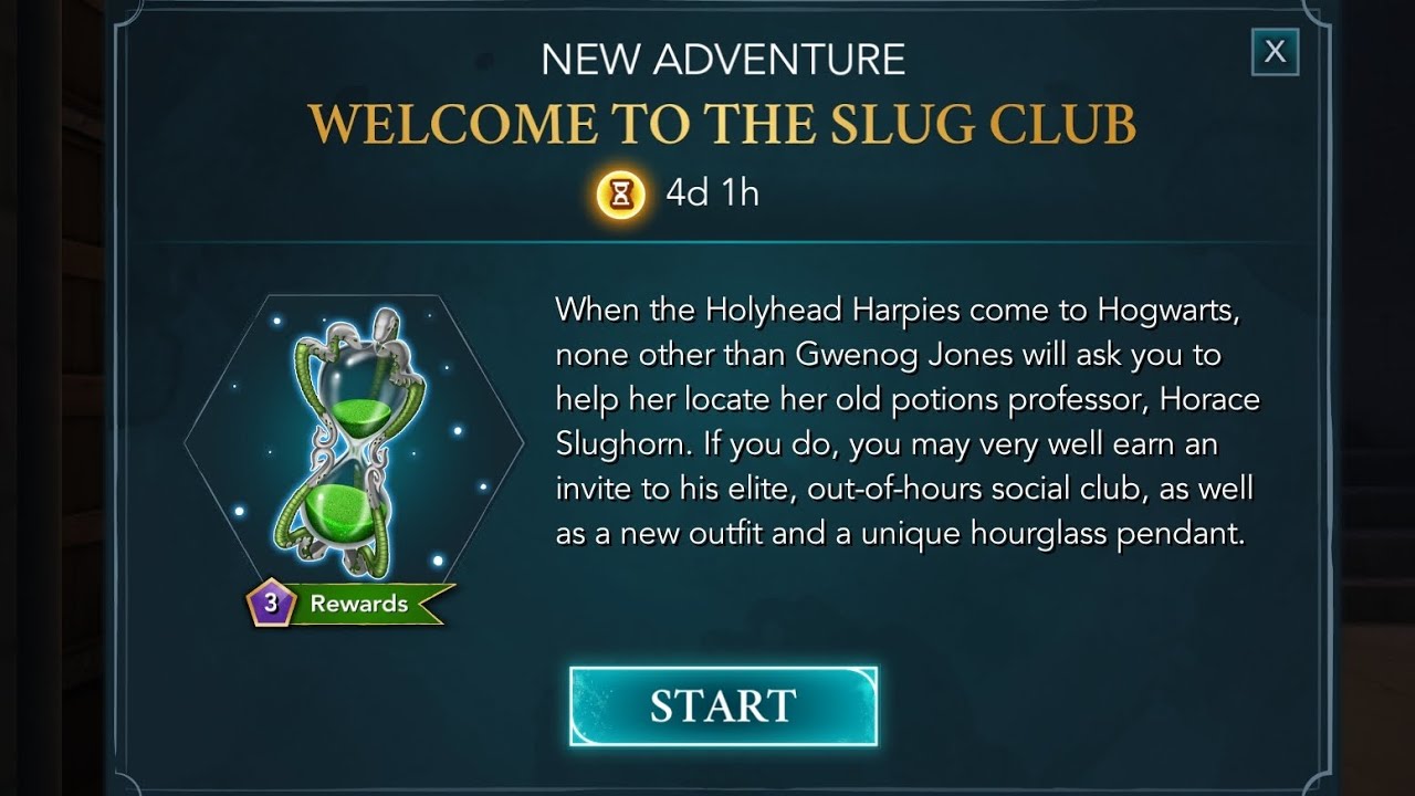 Welcome to the Slug Club - Part 1 "Where oh where has my dear slughorn ...