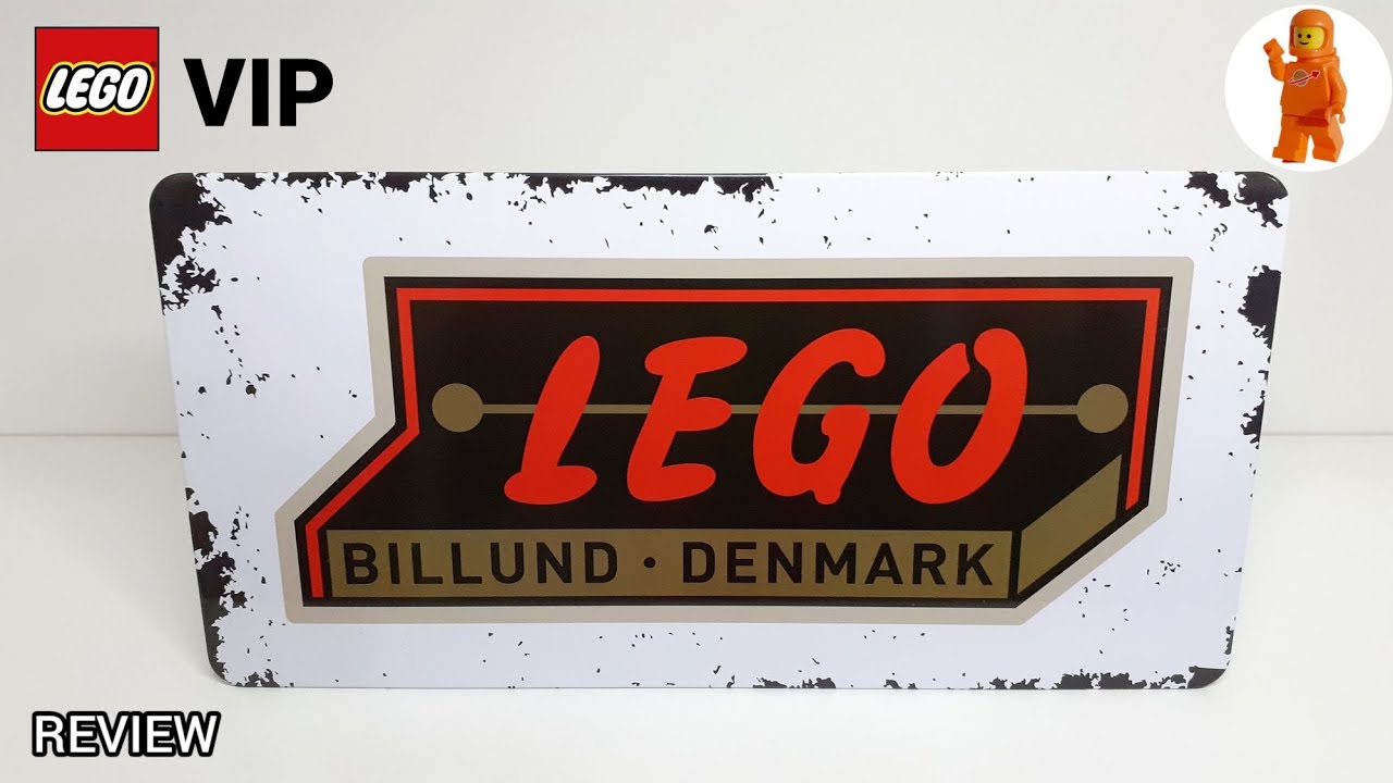 LEGO VIP 1950's Retro Tin Sign 5007016 review - YouTube