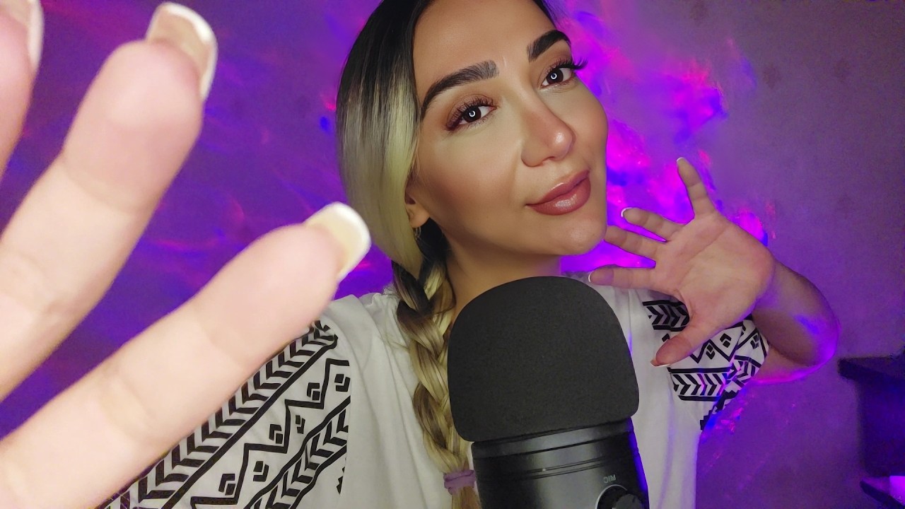 ASMR | Mouth Sounds/Visual Triggers (Touching,Plucking,Brushing) - YouTube