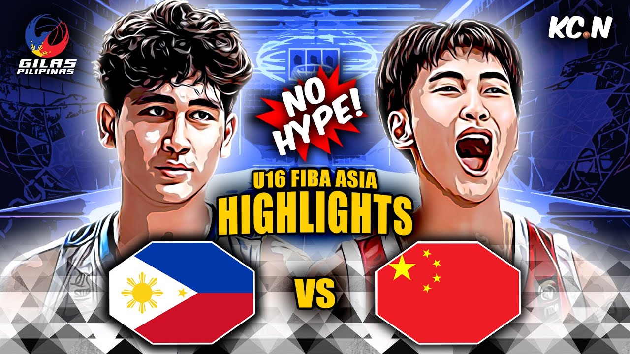 Gilas U16 vs China Highlights | FIBA U16 Asian Championship 2023 - YouTube