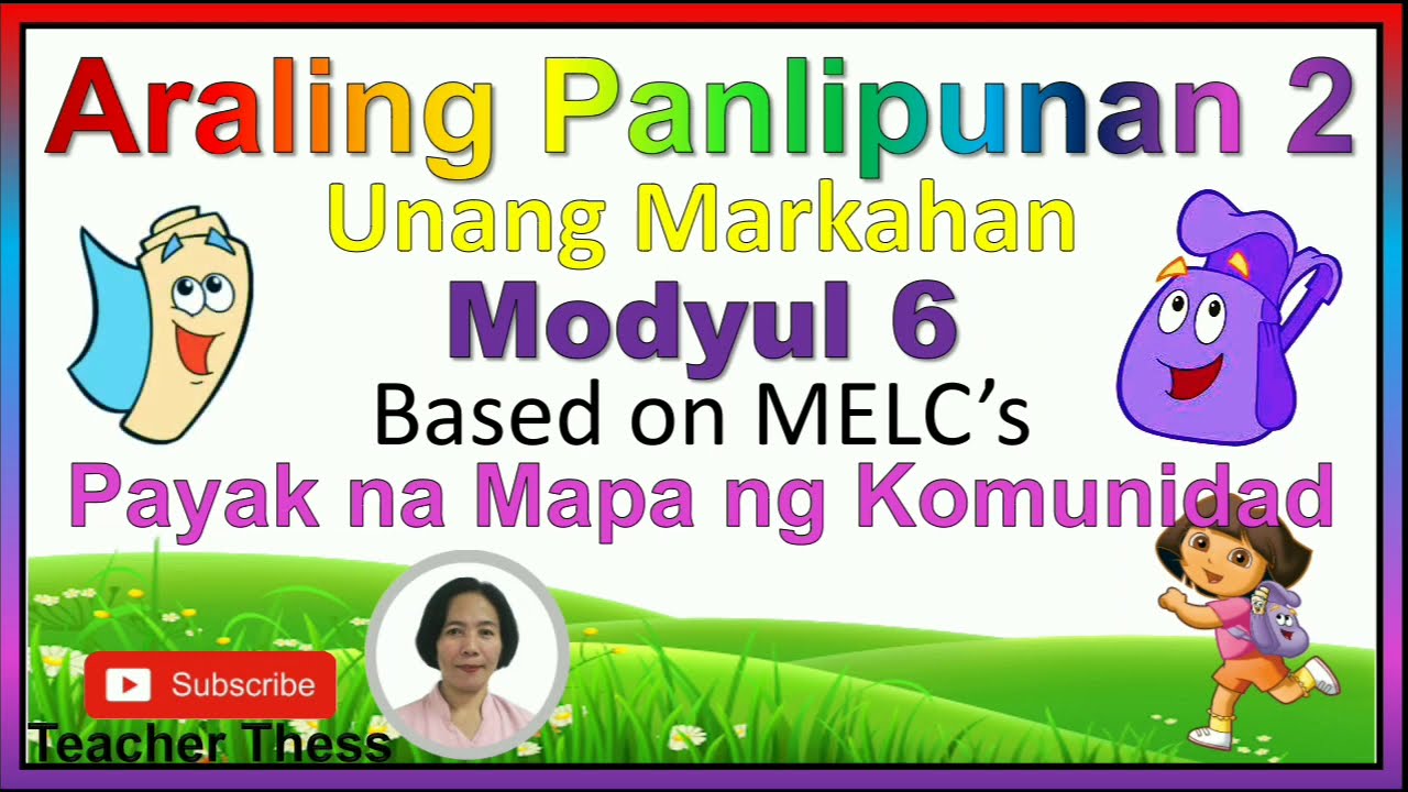 UNANG MARKAHAN | MODYUL 6 | MELC BASED |Payak na Mapa ng Komunidad ...