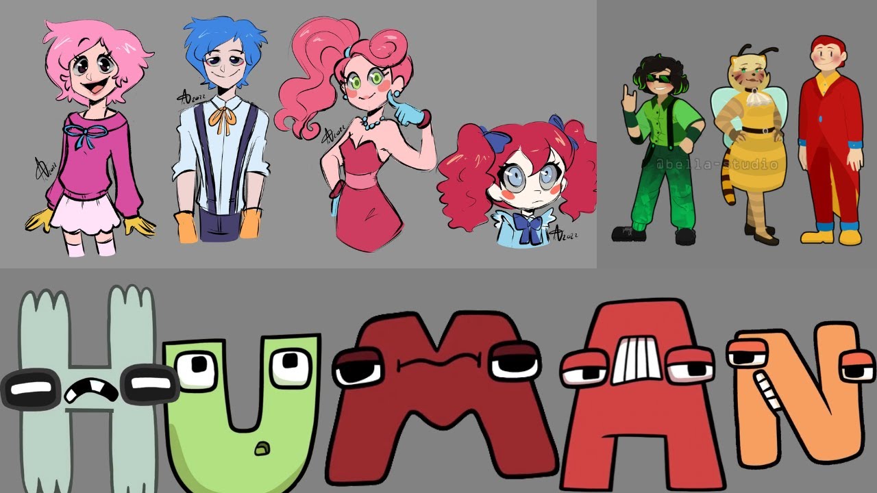 human poppy playtime charcaters boxy boo to huggy wuggy crazy - YouTube