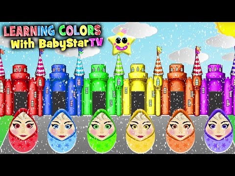 Elsa Surprise EGGS - ELSA EGGS - Learn Colours for kids Elsa SURPRISE EGGS  Baby Star TV