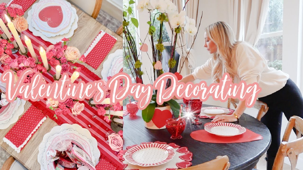 Valentine's Day Decorating // New February Tablescape! // Floral ...