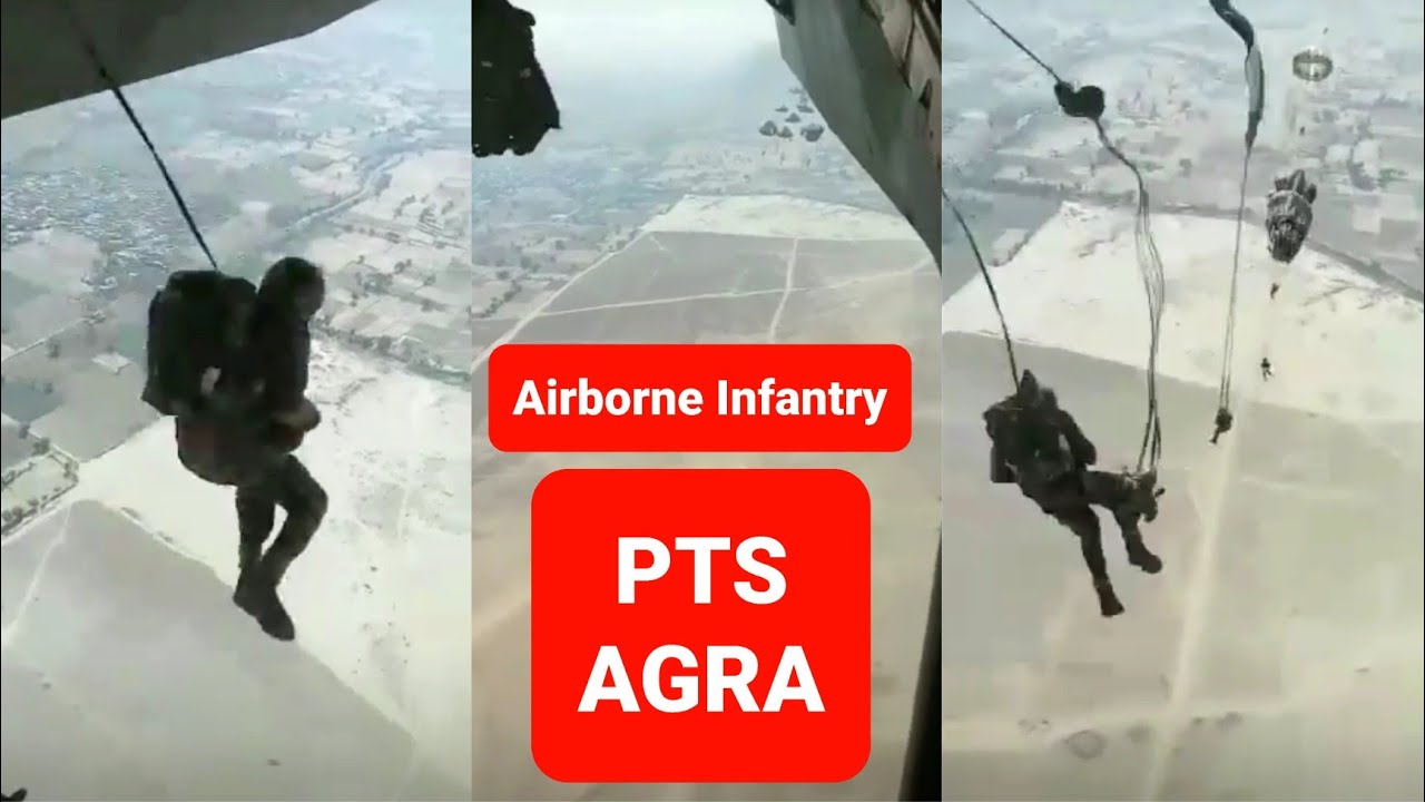 Paratroopers Performing Static Line Jump | Indian Army Parachute ...