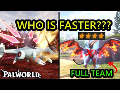 WHAT PAL IS ACTUALLY THE FASTEST??? JETRAGON VS EIDROLON TRUE SPEED TEST Palworld 1.0