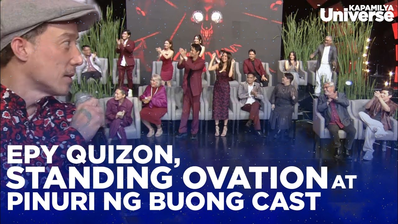 Epy Quizon, Pinalakpakan at pinuri ng buong cast ng Dirty Linen - YouTube