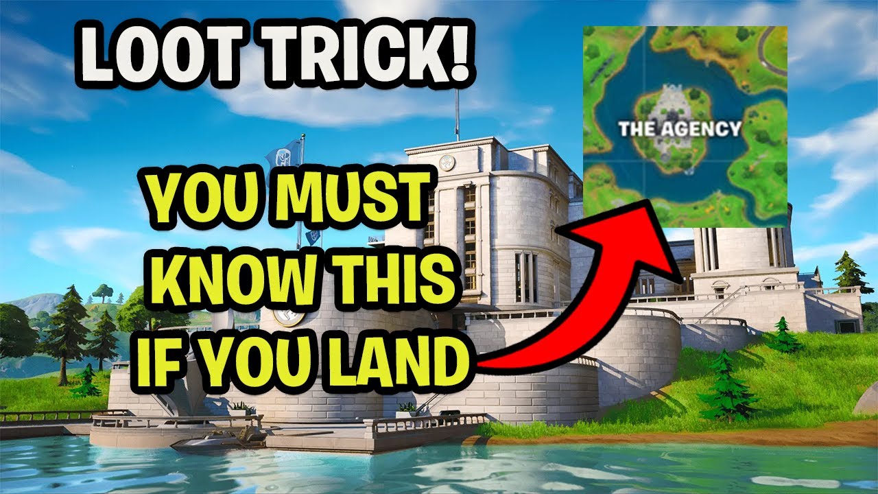INSTANT LOOT TRICK ON THE AGENCY FORTNITE CHAPTER 2 - YouTube