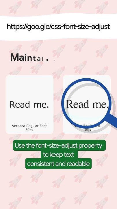 Keep text readable with CSS font-size-adjust - YouTube