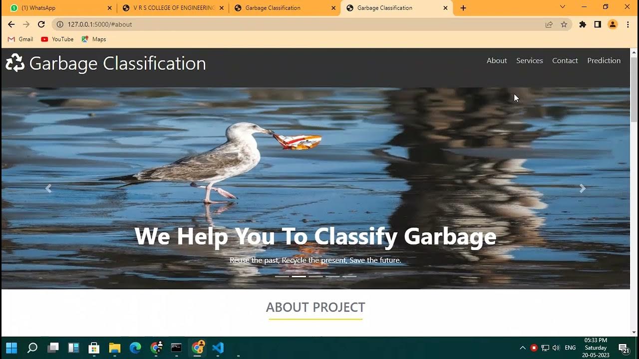 intelligent garbage classification using deep learning - YouTube