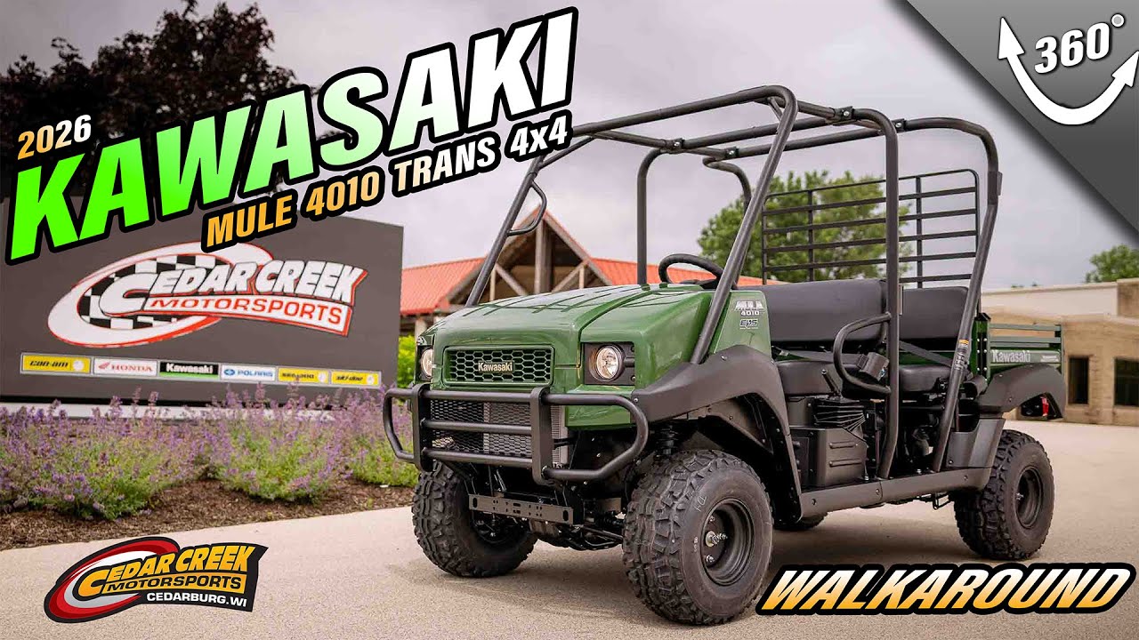 Walkaround | 2026 Kawasaki Mule™ 4010 Trans 4X4 - YouTube