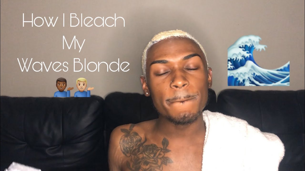How I Bleach My Waves Blonde! - YouTube