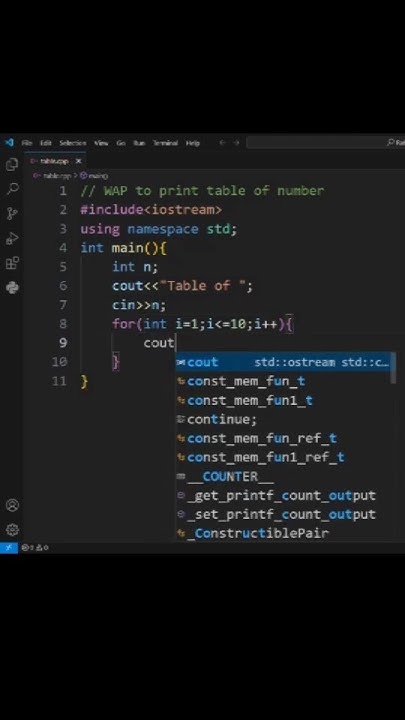 #Multiplication_table #coding #programming #C++ #Shorts #practice #for ...