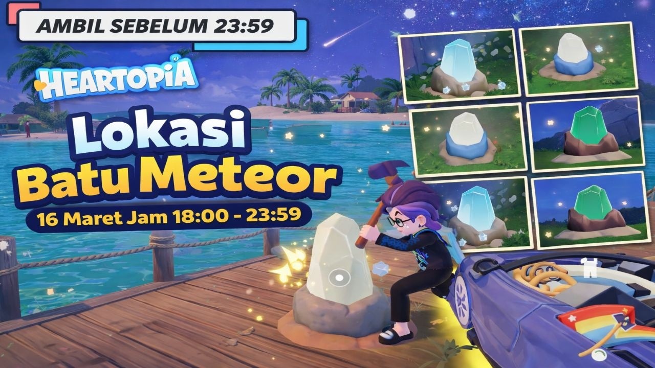9 Lokasi Batu Meteor Heartopia! (16 Maret 18:00–23:59) - YouTube