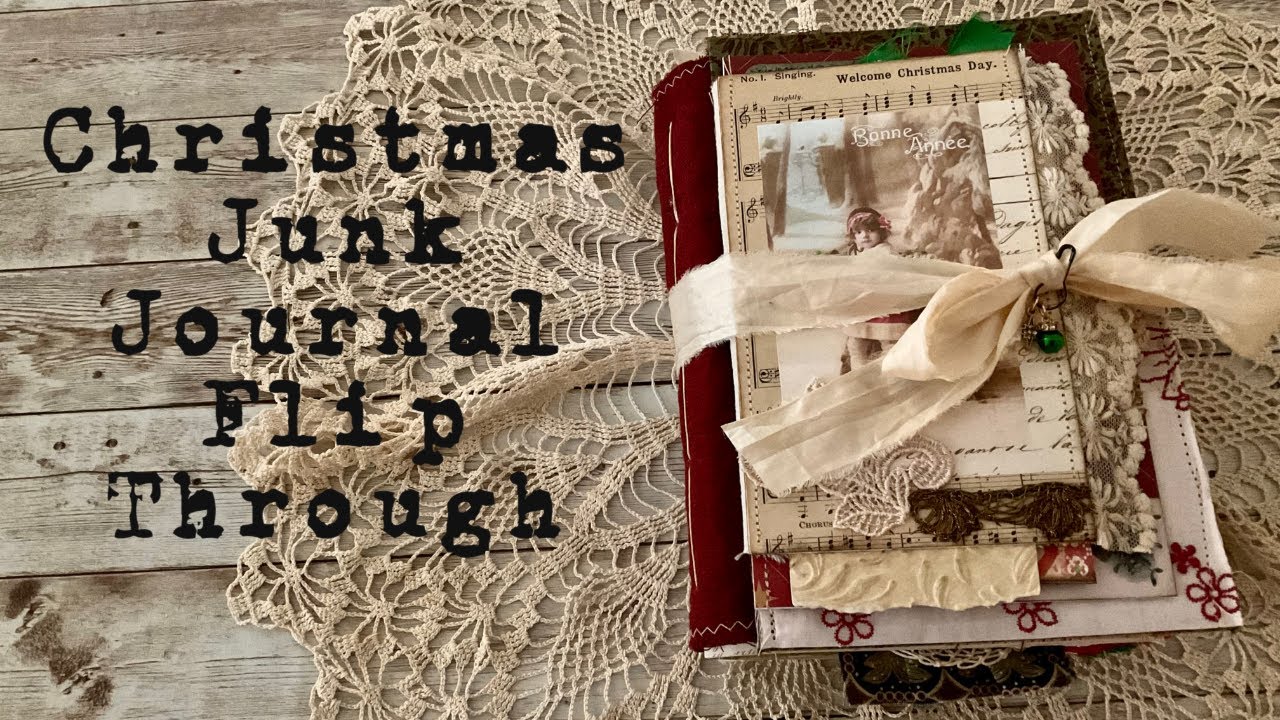 Christmas Junk Journal Flip Through - YouTube
