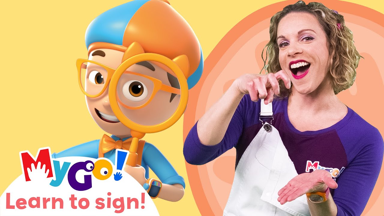 Learn Sign Language with Blippi Wonders! | Gravity | MyGo! | ASL for ...