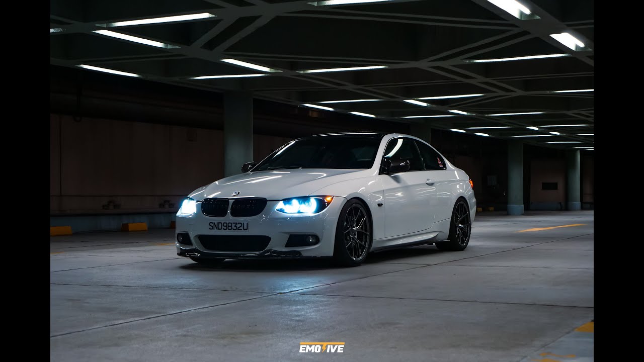 White 335i Black Rims