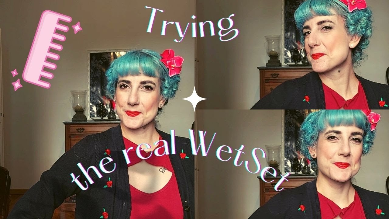 Trying the real wetset | Vintage Hair - YouTube