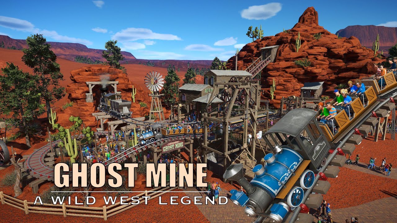Planet Coaster: Ghost Mine - A Wild West Legend [onride Mine train ...