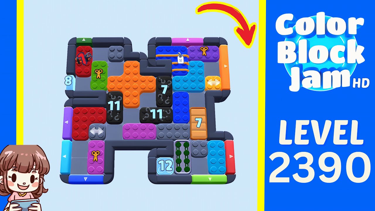 Color Block Jam Level 1480 (2390) Solution Walkthrough - YouTube