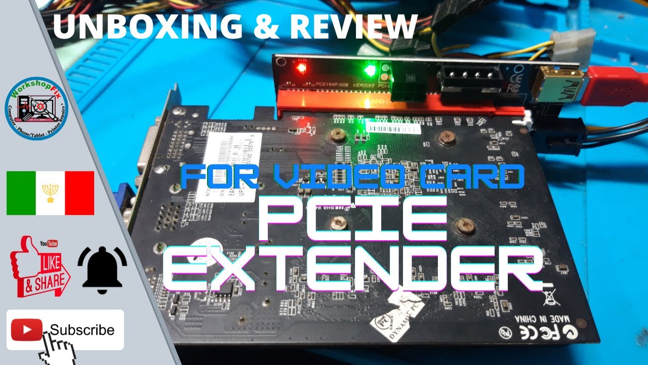 Video Card Extender v9s PCI-E Riser Card PCIe 1x-16x Data Cable Bitcoin ...