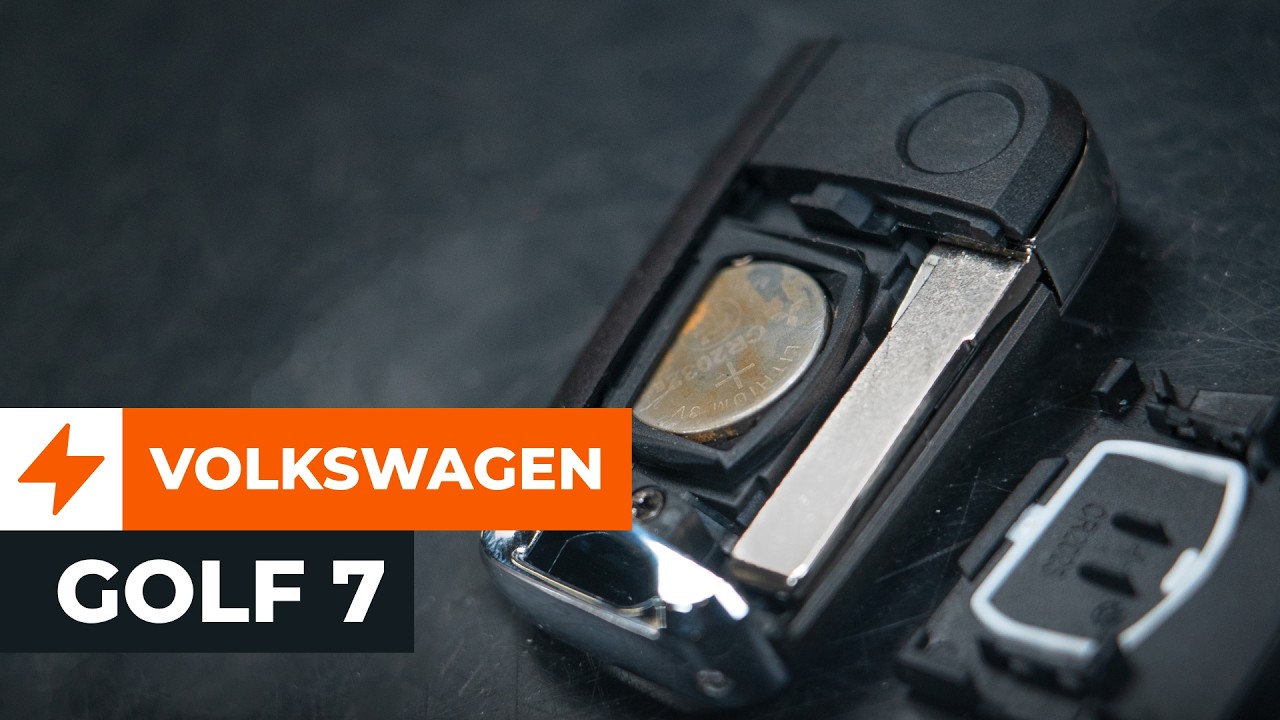 Golf 7 Key Battery Replacement 🚗 Volkswagen Golf VII - YouTube
