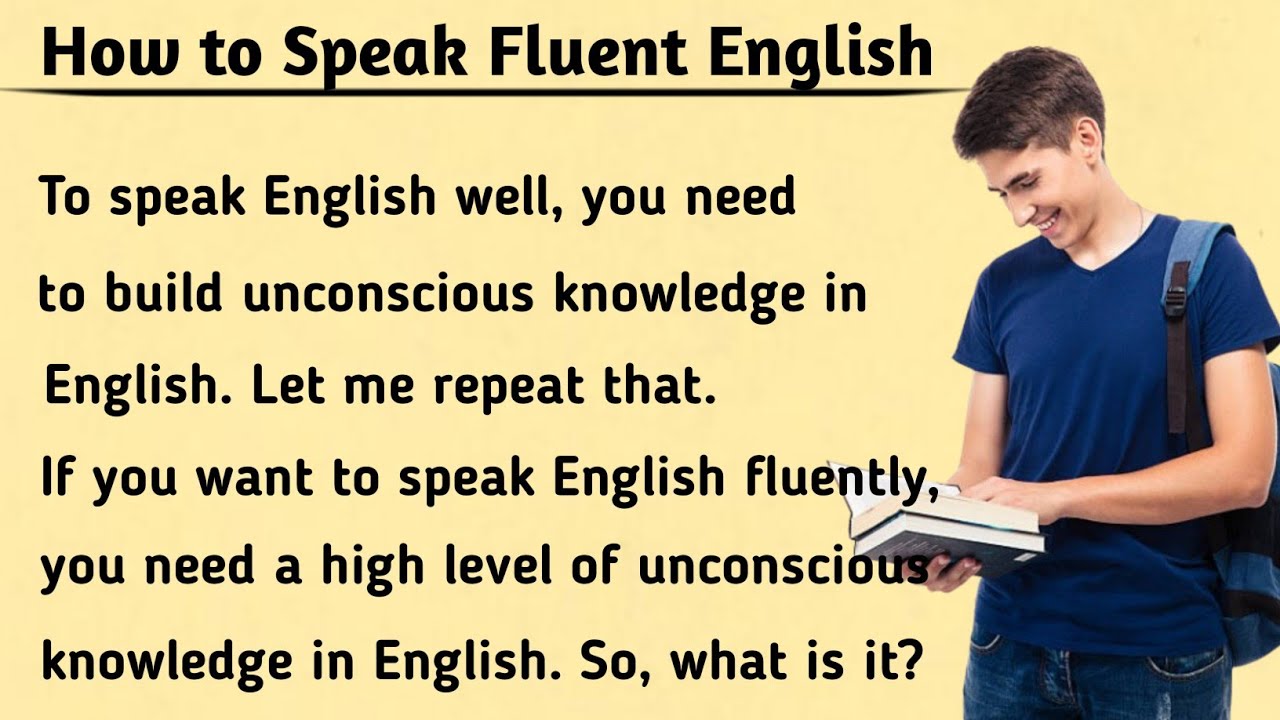 How to Speak FLUENT English । Graded Reader । Improve Your English ...
